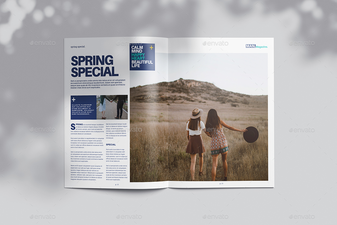 Man Magazine, Print Templates | GraphicRiver
