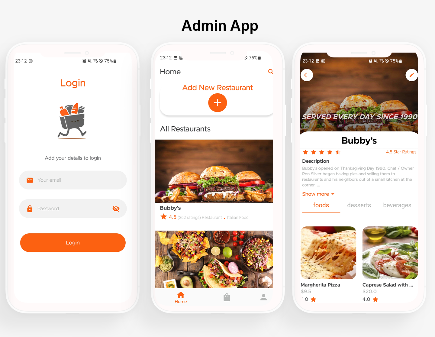 Flutter NourishNow : Full Android + iOS Multi-Restaurants Food Delivery App + Admin Panel by ...