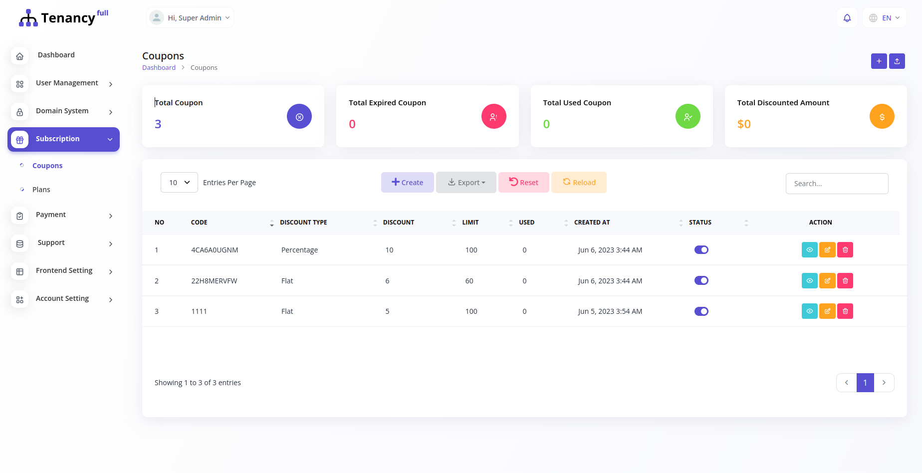 Full Tenancy - Domains, Database, Users, Role, Permissions & Settings ...