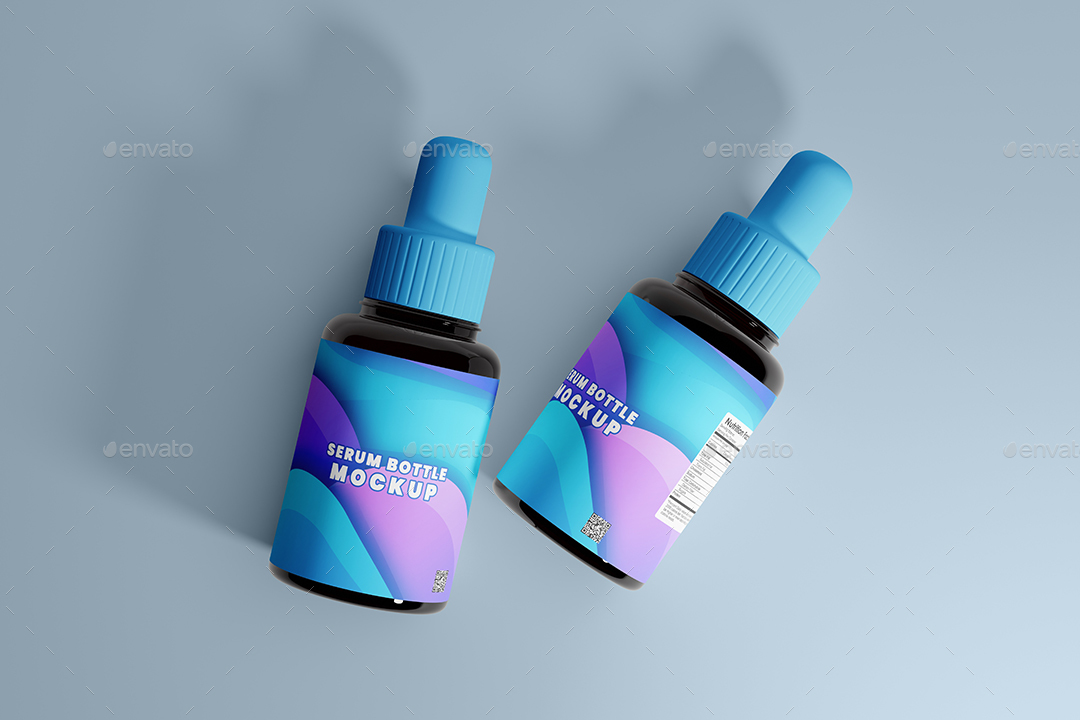 Serum Bottle Mockup, Graphics | GraphicRiver