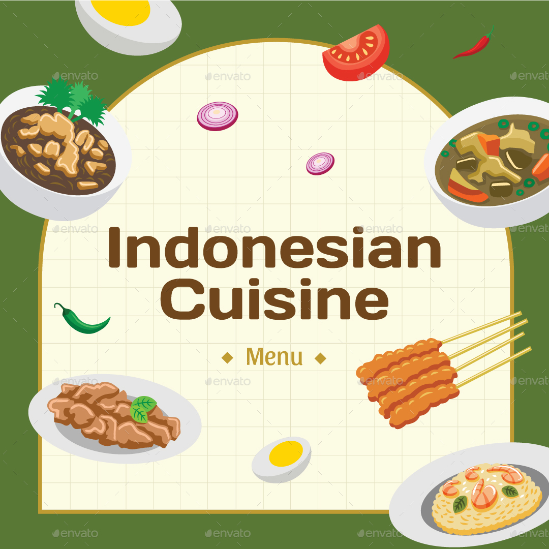 Indonesian Cuisine Menu, Print Templates | GraphicRiver