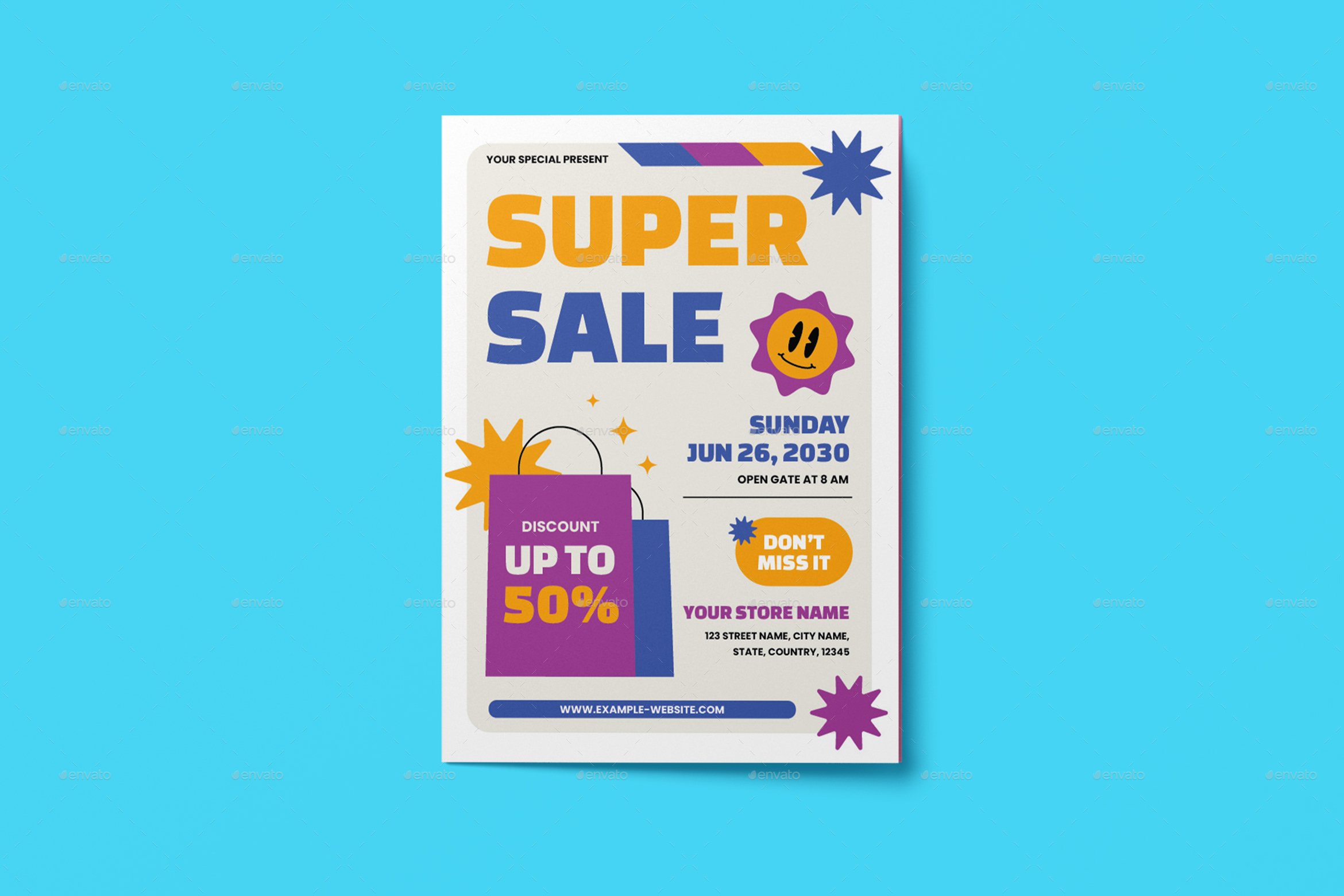 Super Sale Flyer Set, Print Templates | GraphicRiver
