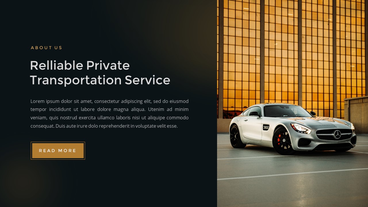 Rollwayz - Car Service PowerPoint Template, Presentation Templates