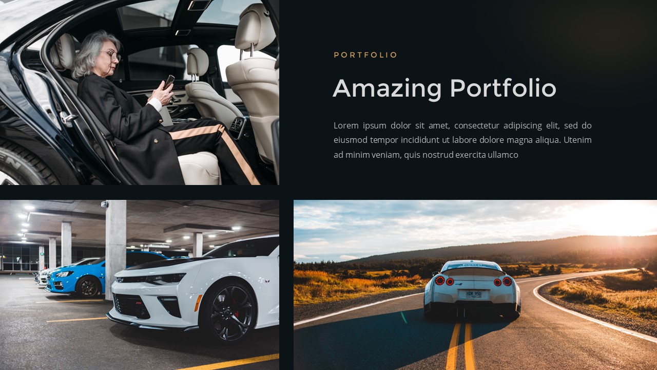 Rollwayz - Car Service PowerPoint Template, Presentation Templates