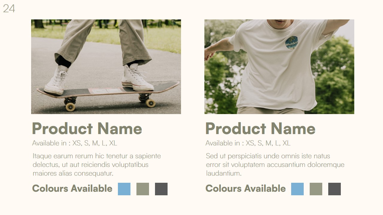 Minimalist Fashion Brand PowerPoint Template, Presentation Templates