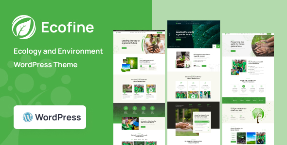 Ecofine - Ecology & Environment WordPress Theme by themepul | ThemeForest