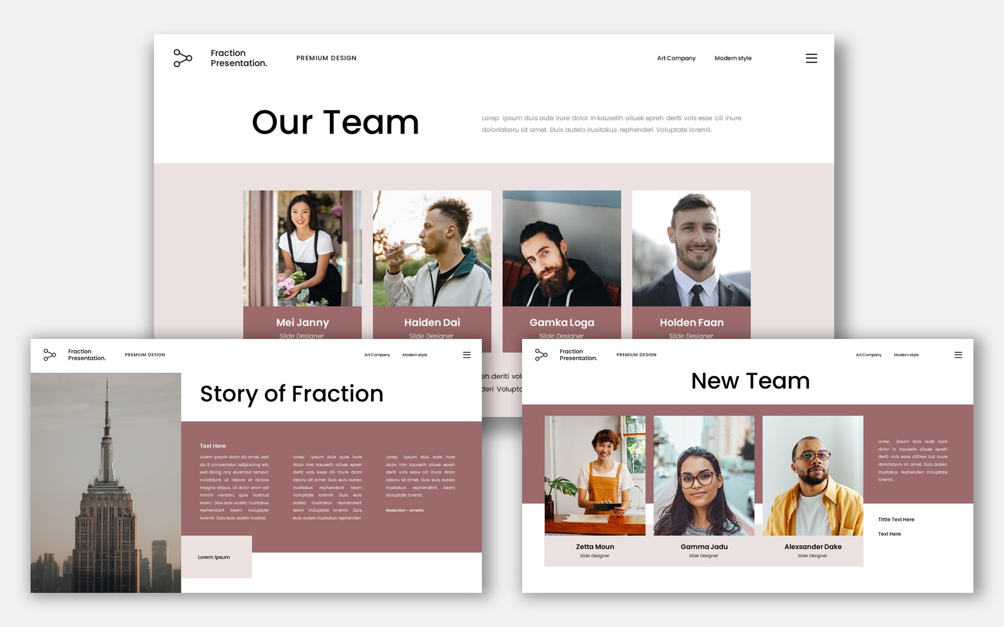 Fraction - Business Google Slide Template, Presentation Templates ...