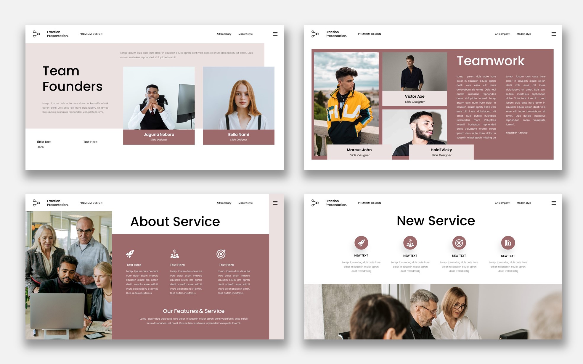 Fraction - Business Google Slide Template, Presentation Templates ...