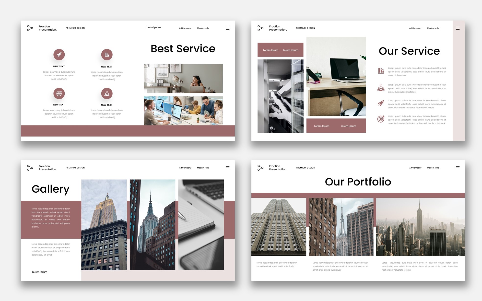 Fraction - Business Google Slide Template, Presentation Templates ...