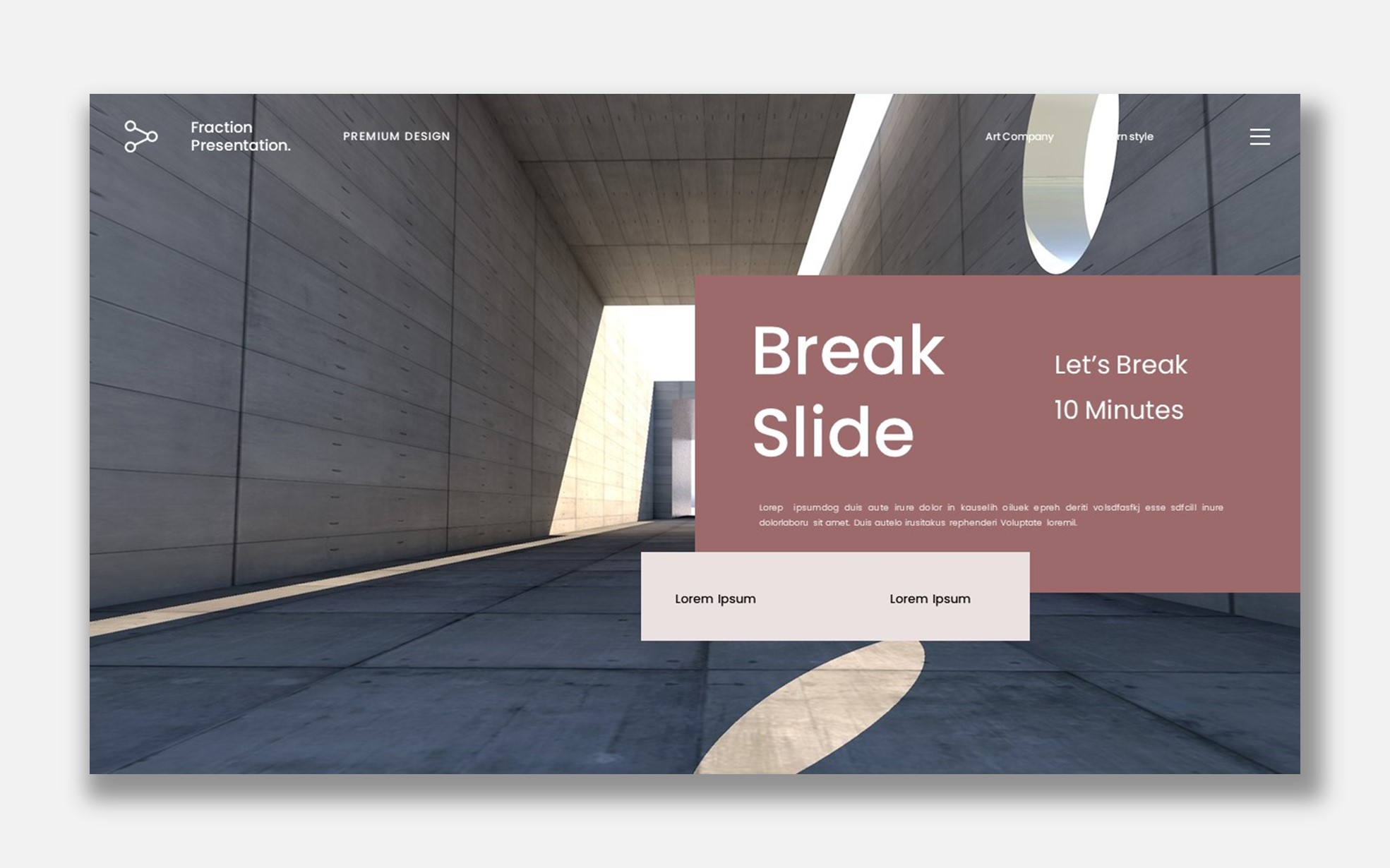 Fraction - Business Google Slide Template, Presentation Templates ...