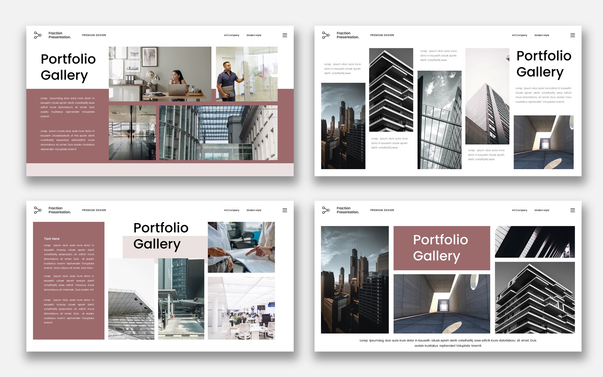 Fraction - Business Google Slide Template, Presentation Templates ...