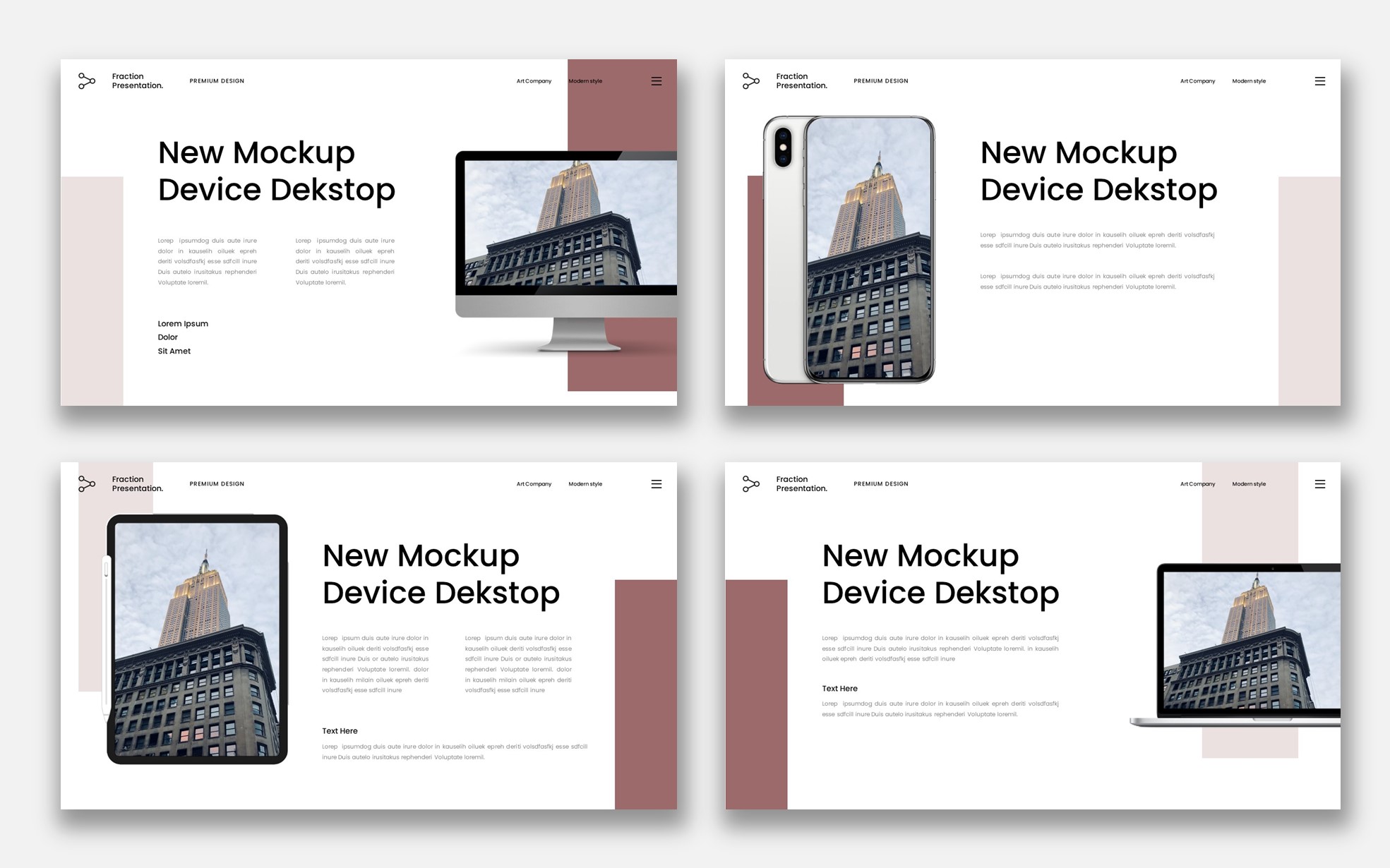 Fraction - Business Google Slide Template, Presentation Templates ...