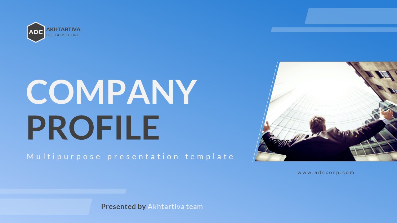 ADC - Company Profile PowerPoint Presentation Template, Presentation ...