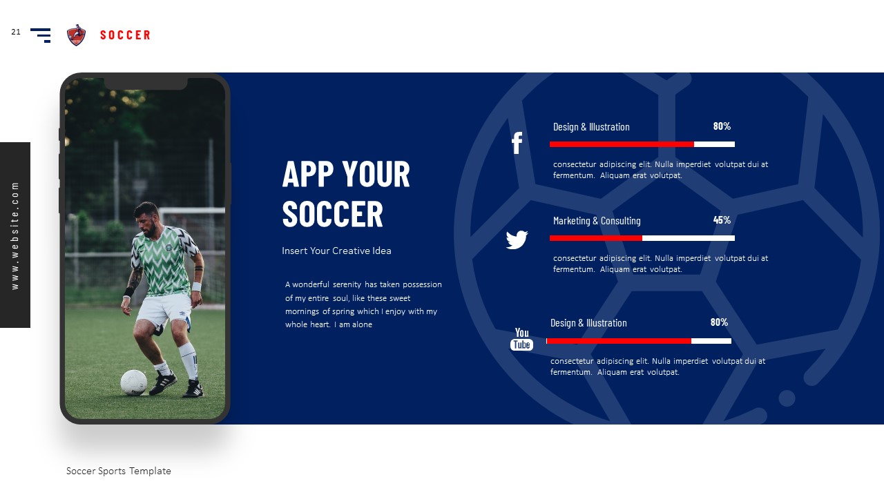 Soccer Google Slides Templates, Presentation Templates | GraphicRiver