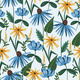 Seamless Pattern with Simple Wild Flowers, Vectors | GraphicRiver