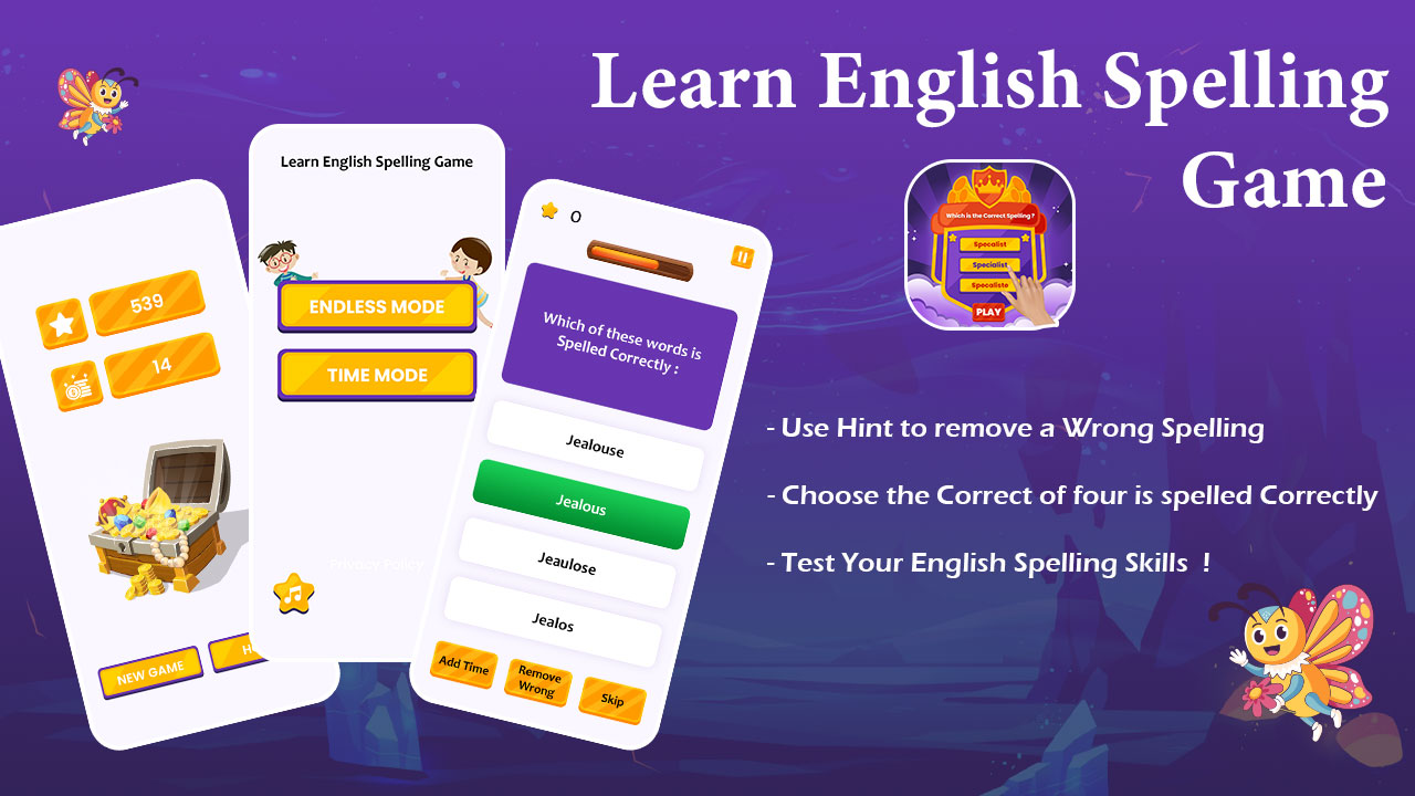 Learn English Spelling Game - Ultimate English Spelling Quiz - Spelling ...