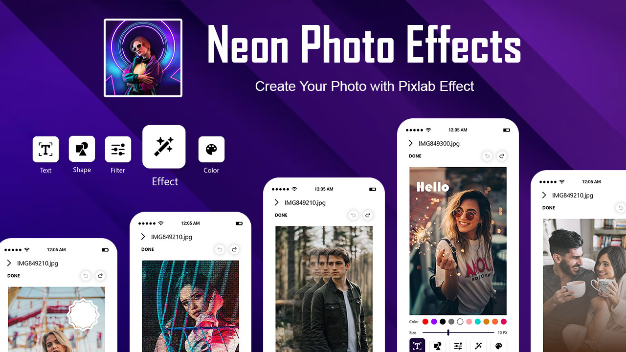 Neon Photo Effects - Neon Photo Editor - NeonArt NeonFx - Neon Light ...