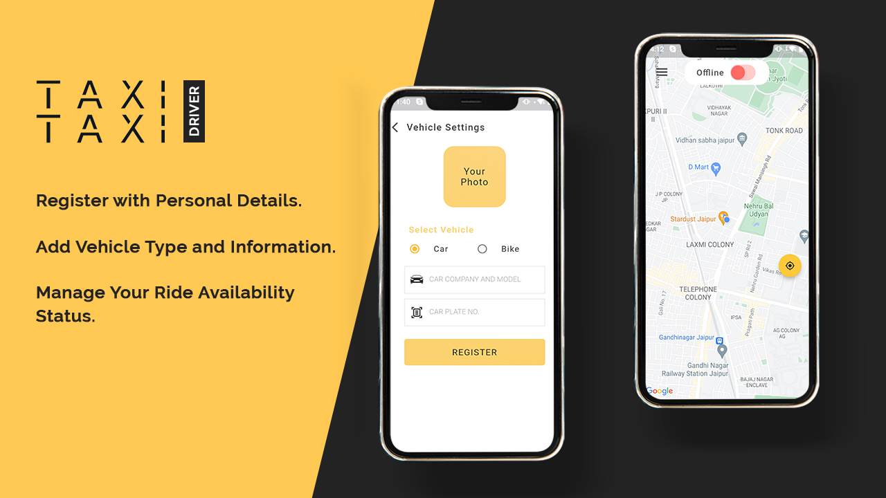 Taxi Taxi – Flutter Cab/Taxi Booking Apps by Provis-Technologies | CodeCanyon
