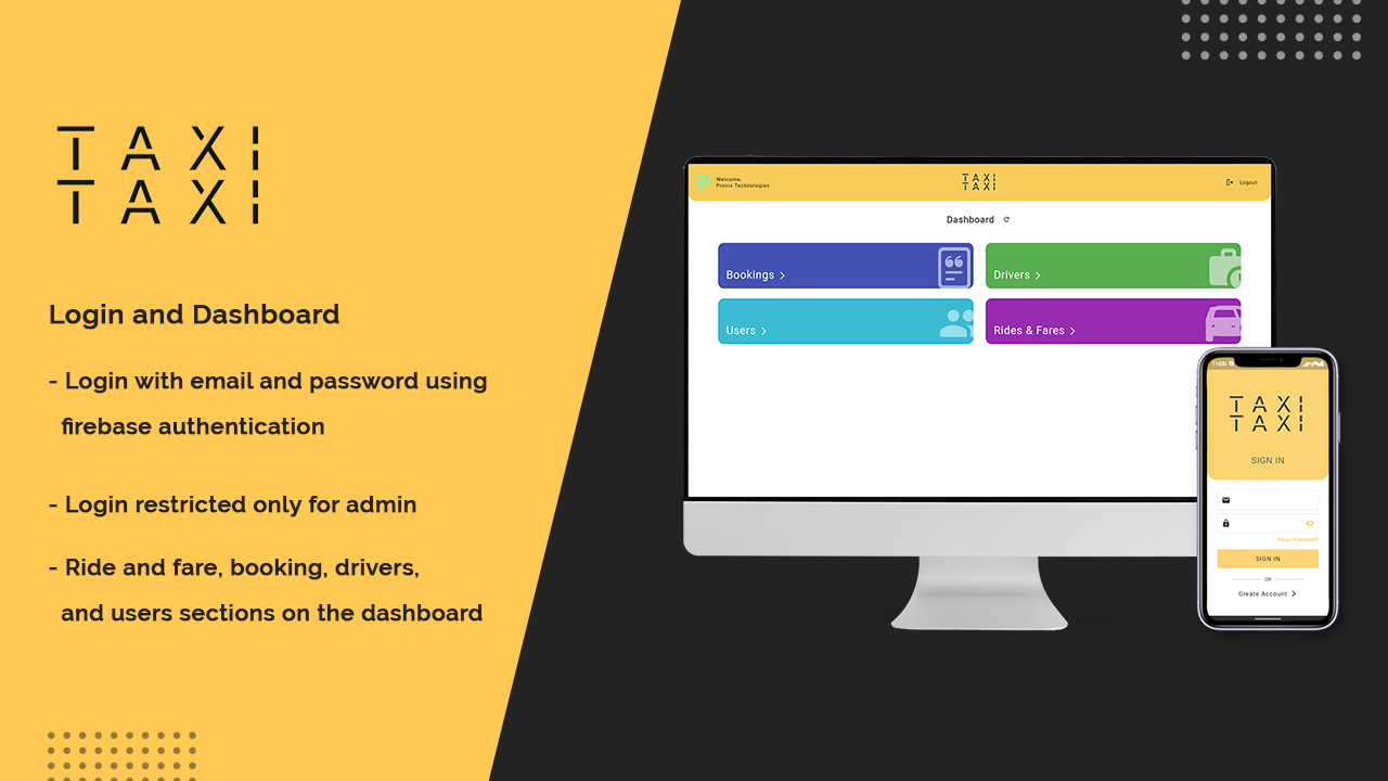 Taxi Taxi – Flutter Cab/Taxi Booking Apps by Provis-Technologies ...