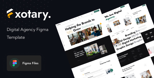 Fxotary - Digital Agency Figma Template by Mugli | ThemeForest