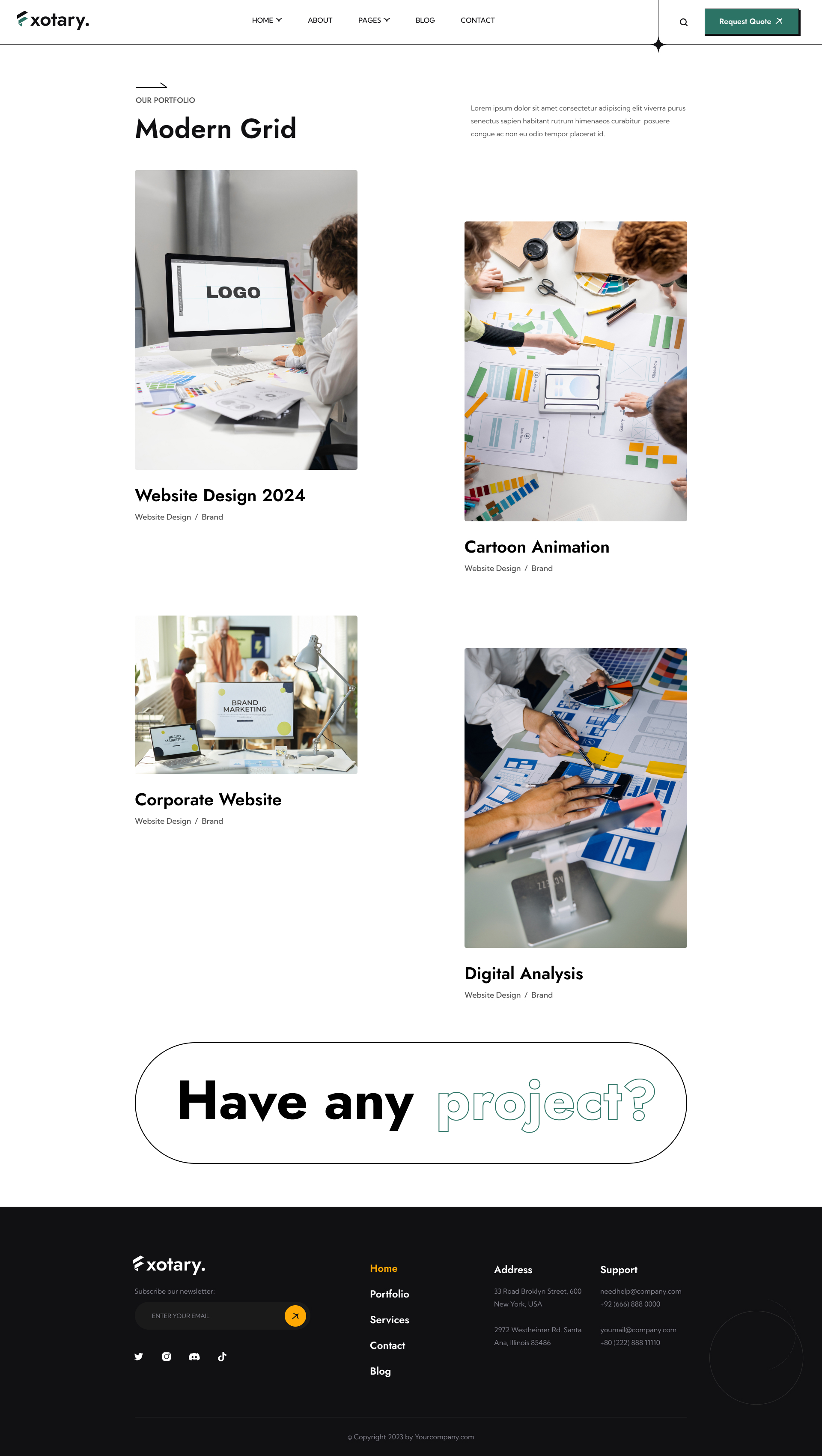 Fxotary - Digital Agency Figma Template by Mugli | ThemeForest