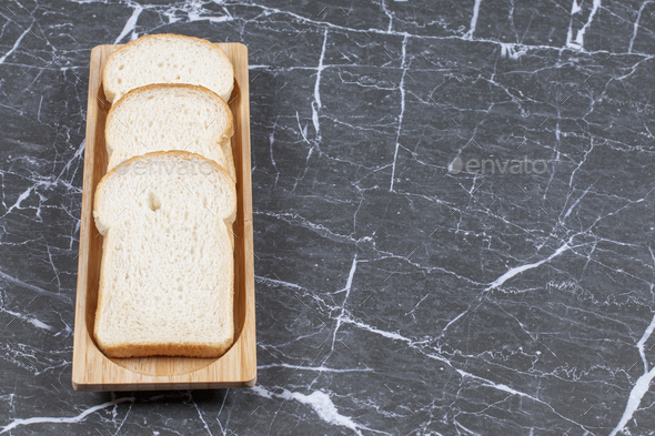 Sliced toast bread on the bread, on the marble background Stock Photo ...