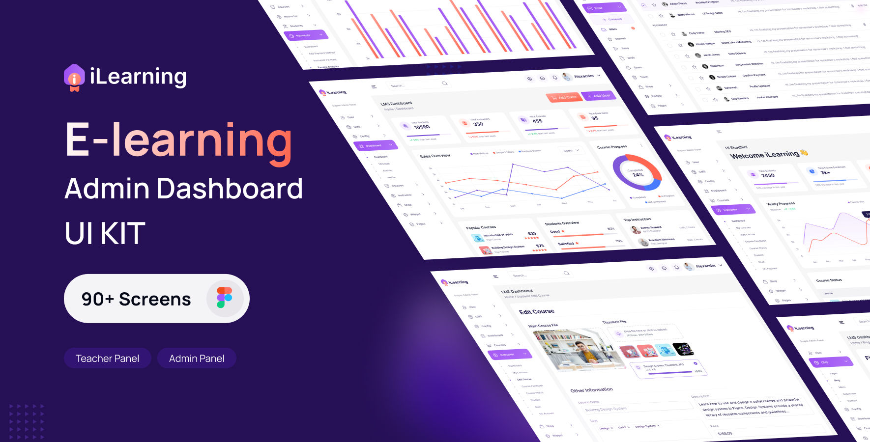 iLearning – Multipurpose Admin Dashboard by devsarray | ThemeForest