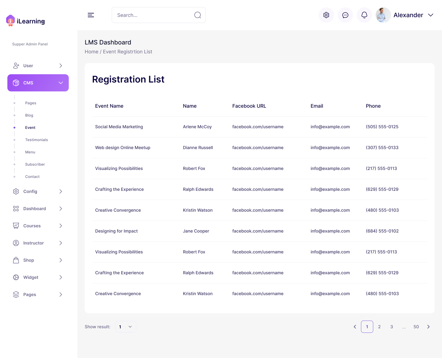 iLearning – Multipurpose Admin Dashboard by devsarray | ThemeForest