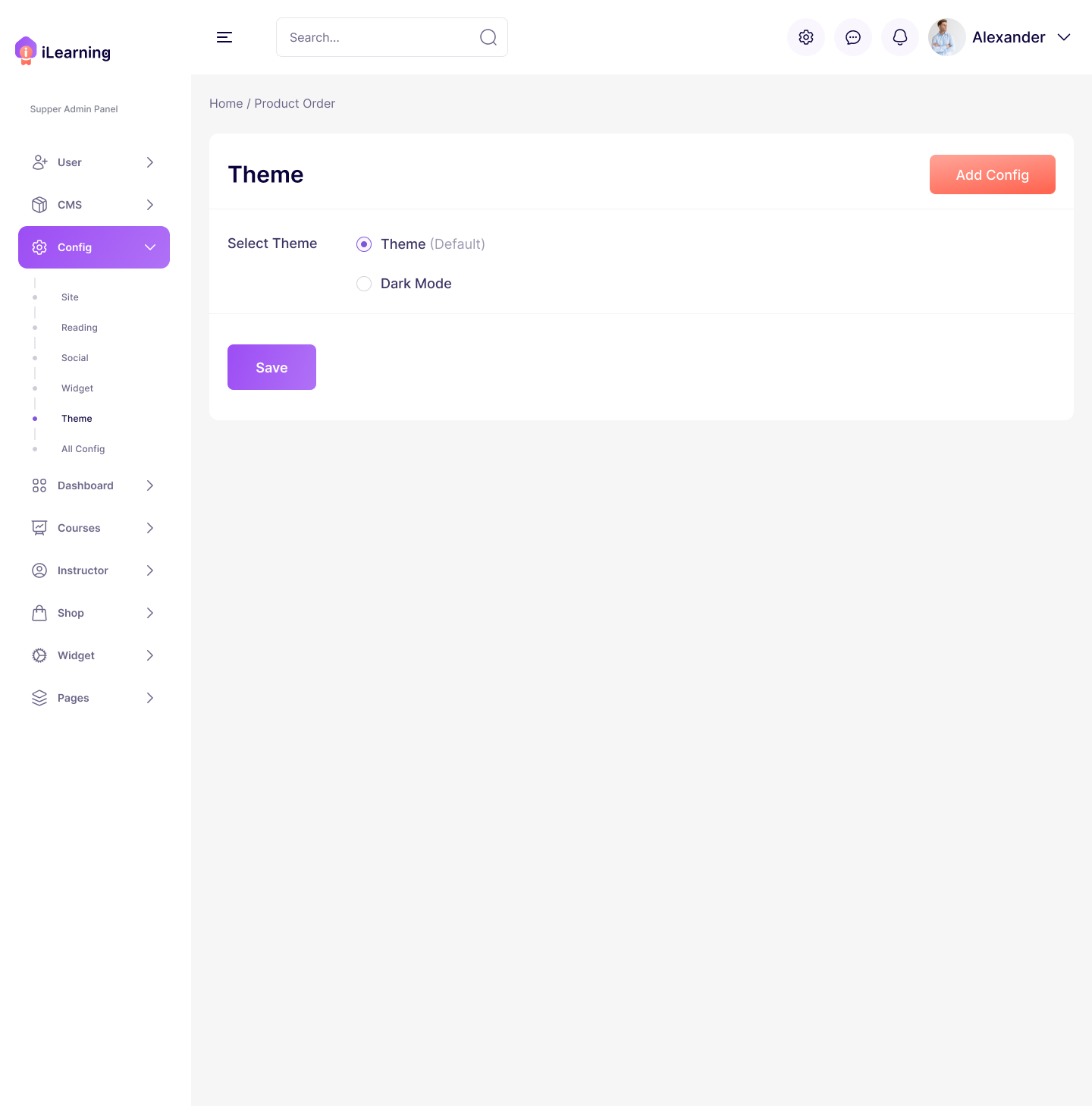 iLearning – Multipurpose Admin Dashboard by devsarray | ThemeForest