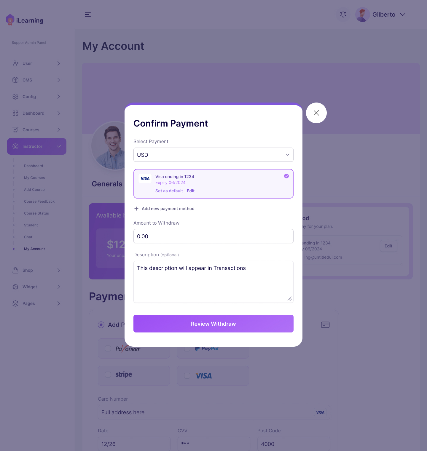 iLearning – Multipurpose Admin Dashboard by devsarray | ThemeForest