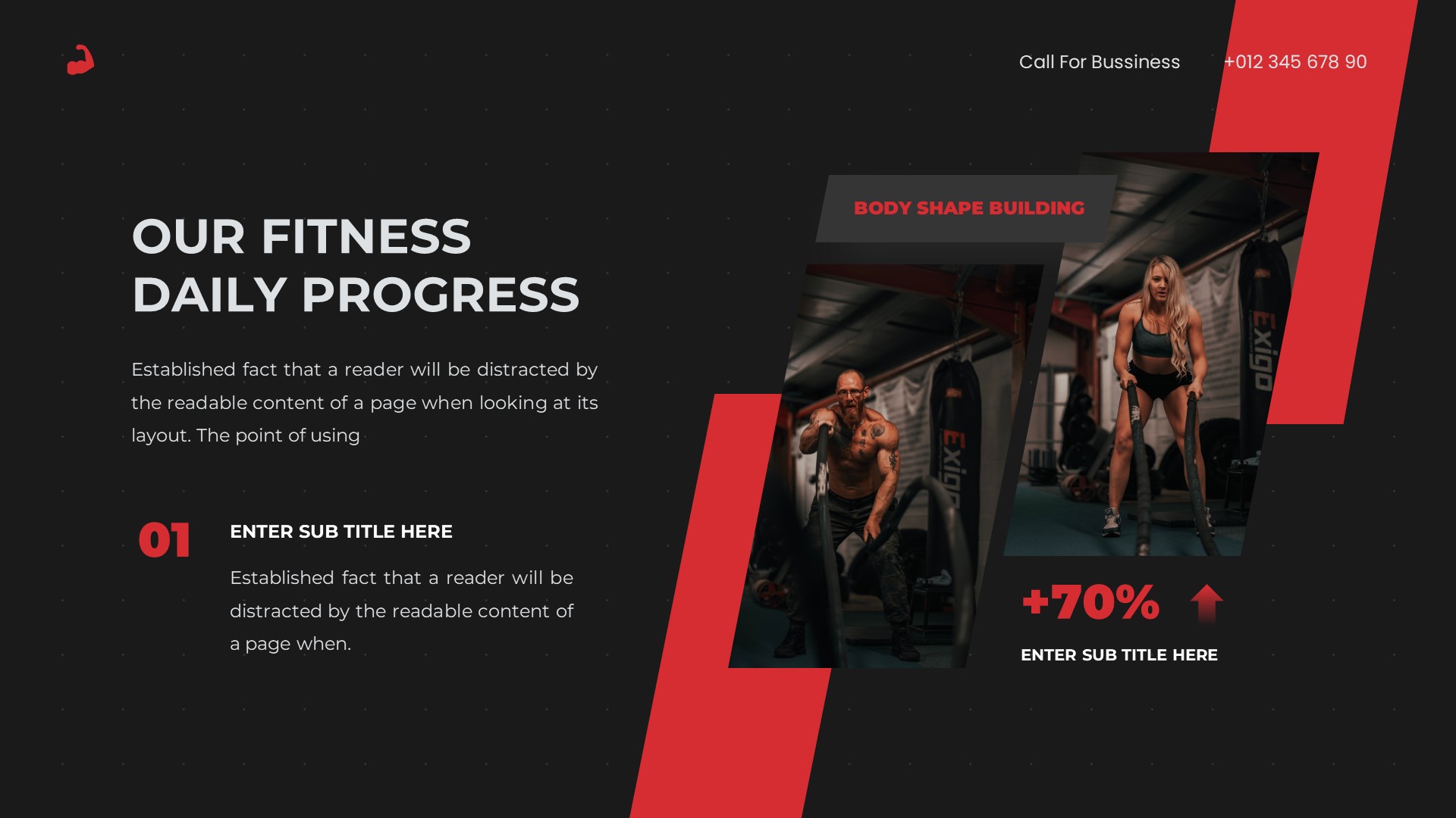 Muscle - Sports Fitness Powerpoint Presentation Template, Presentation ...