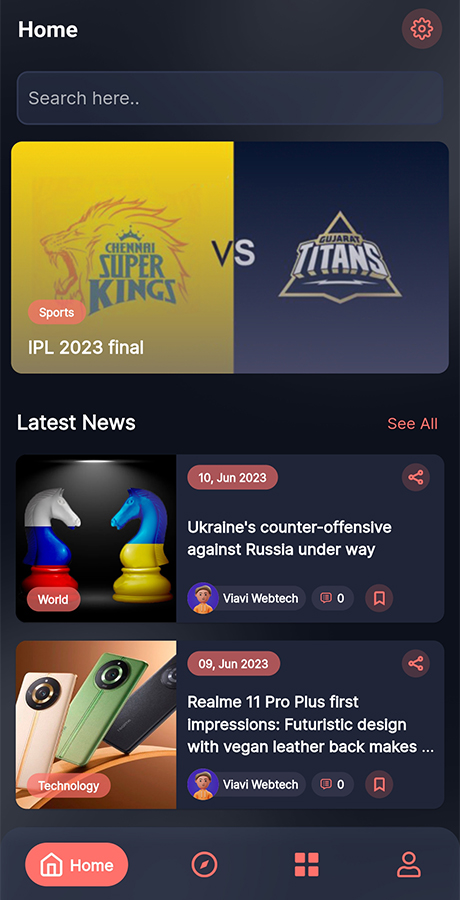 Flutter News App - Android & iOS with Admin Panel by viaviwebtech ...