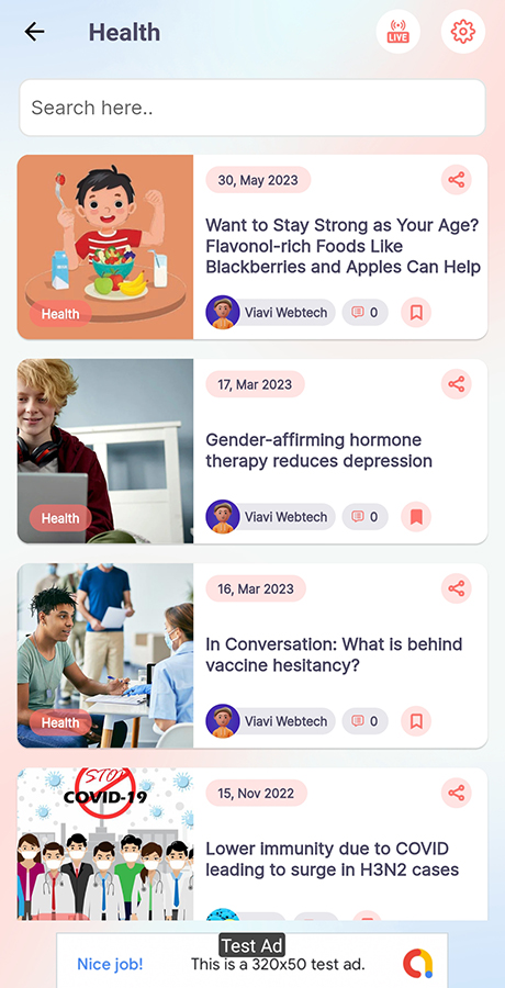 Flutter News App - Android & iOS with Admin Panel by viaviwebtech ...