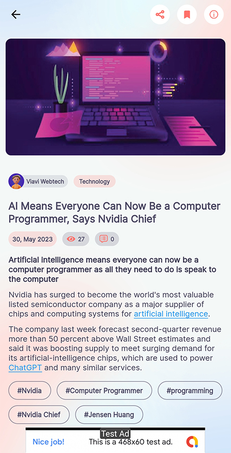 Flutter News App - Android & iOS with Admin Panel by viaviwebtech ...