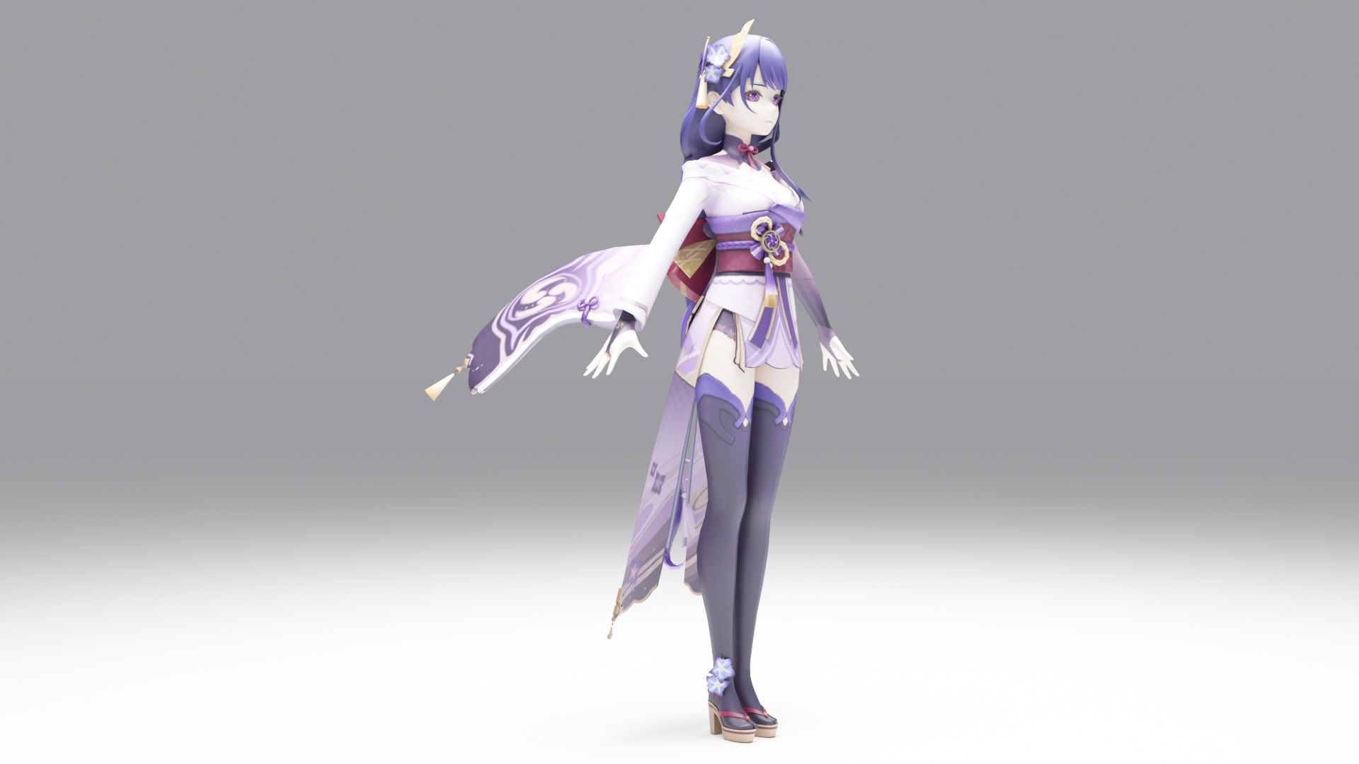 Raiden Shogun - Genshin Impact by X-Point | 3DOcean