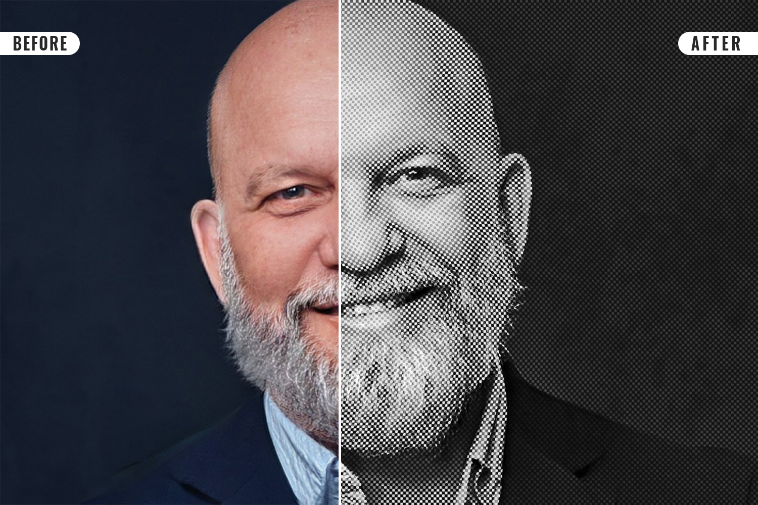 Halftone Photo Effect, Add-ons | GraphicRiver