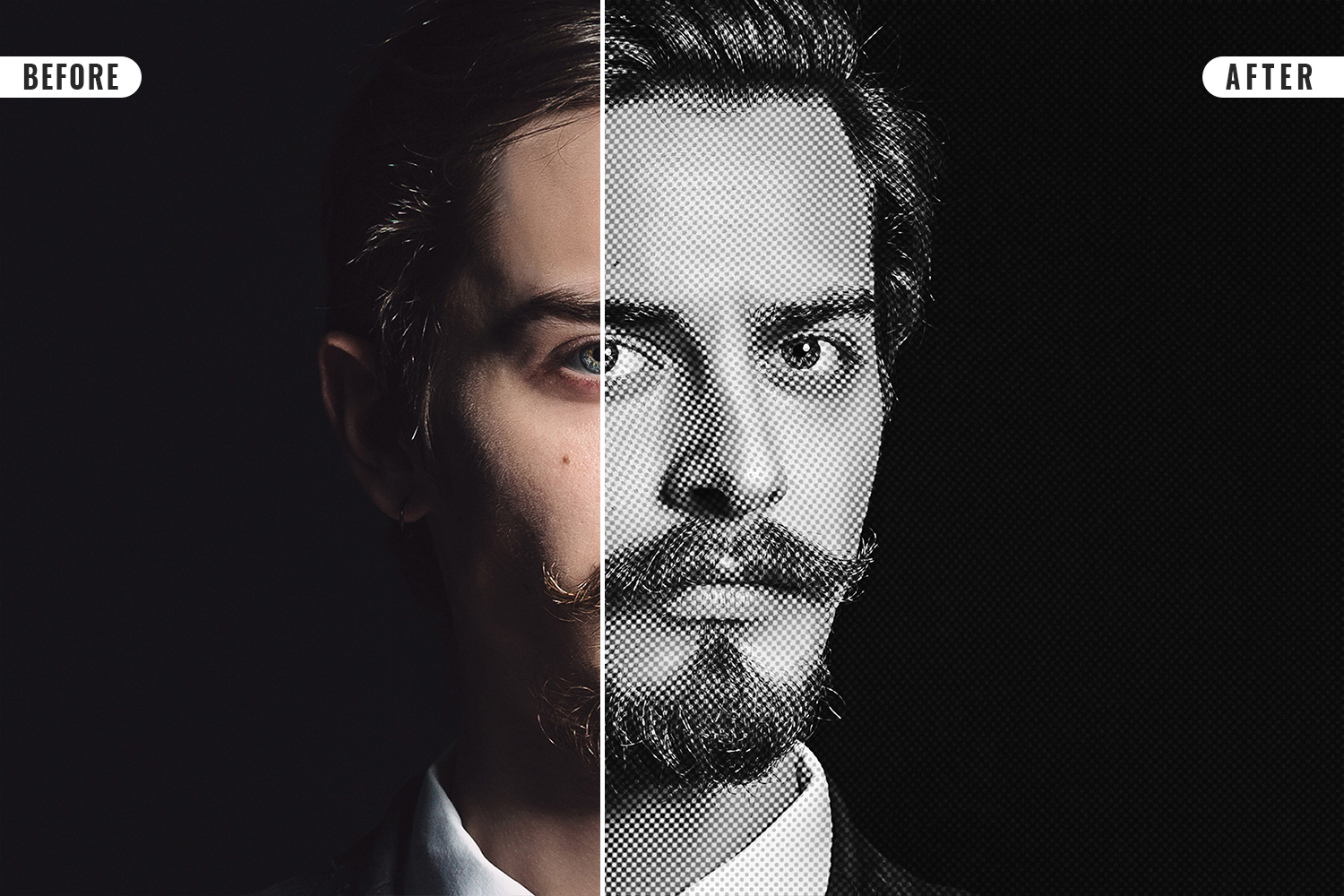 Halftone Photo Effect, Add-ons | GraphicRiver