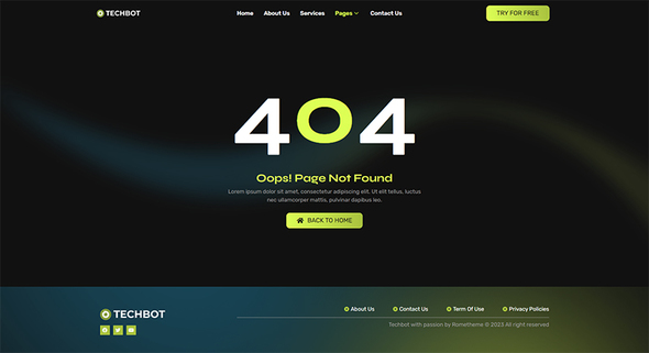 Techbot - Artificial Intelligence & Technology Services Elementor Template Kit by Rometheme