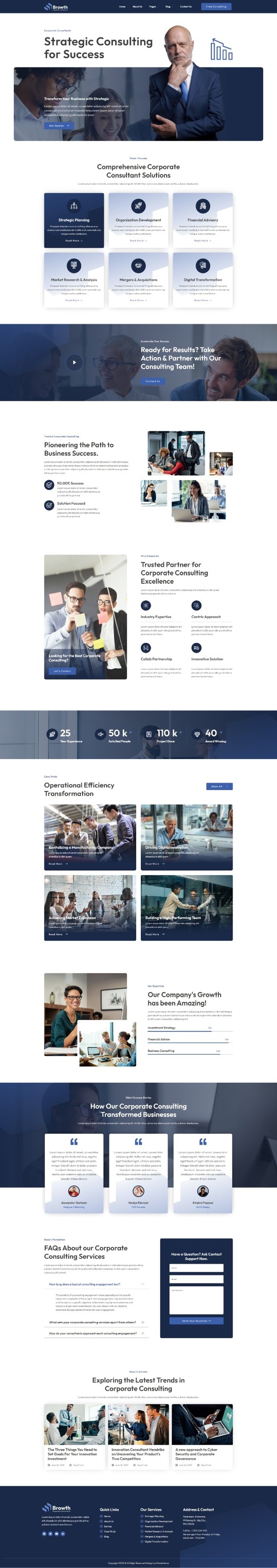 Browth - Corporate Consultant Elementor Template Kit by Rometheme ...