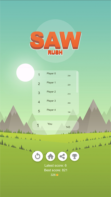 Saw Rush - iOS by TinyStudioGames | CodeCanyon