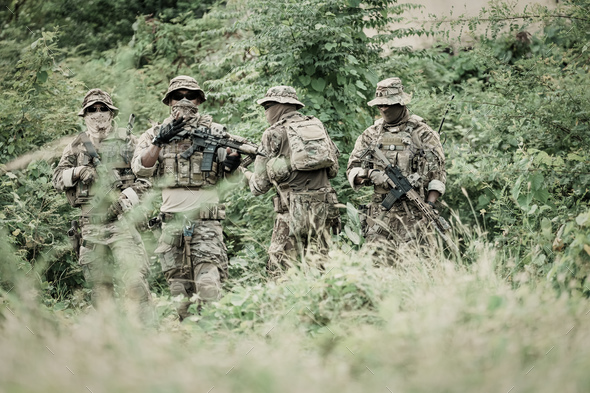 United States Army ranger. Elite fighter of special forces ready for ...