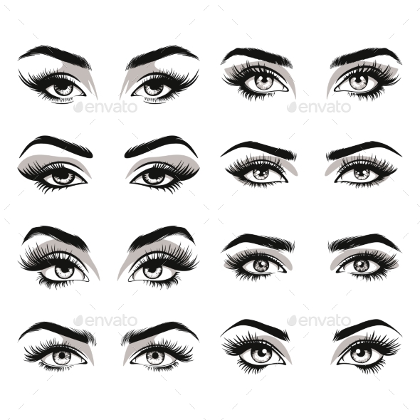 Female Eyes Vector