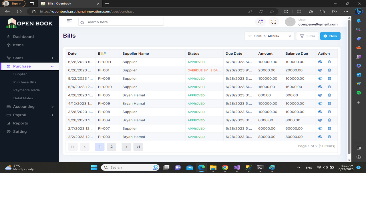 Openbook - SaaS-based Accounting & Inventory Software by Prathana_Innovation