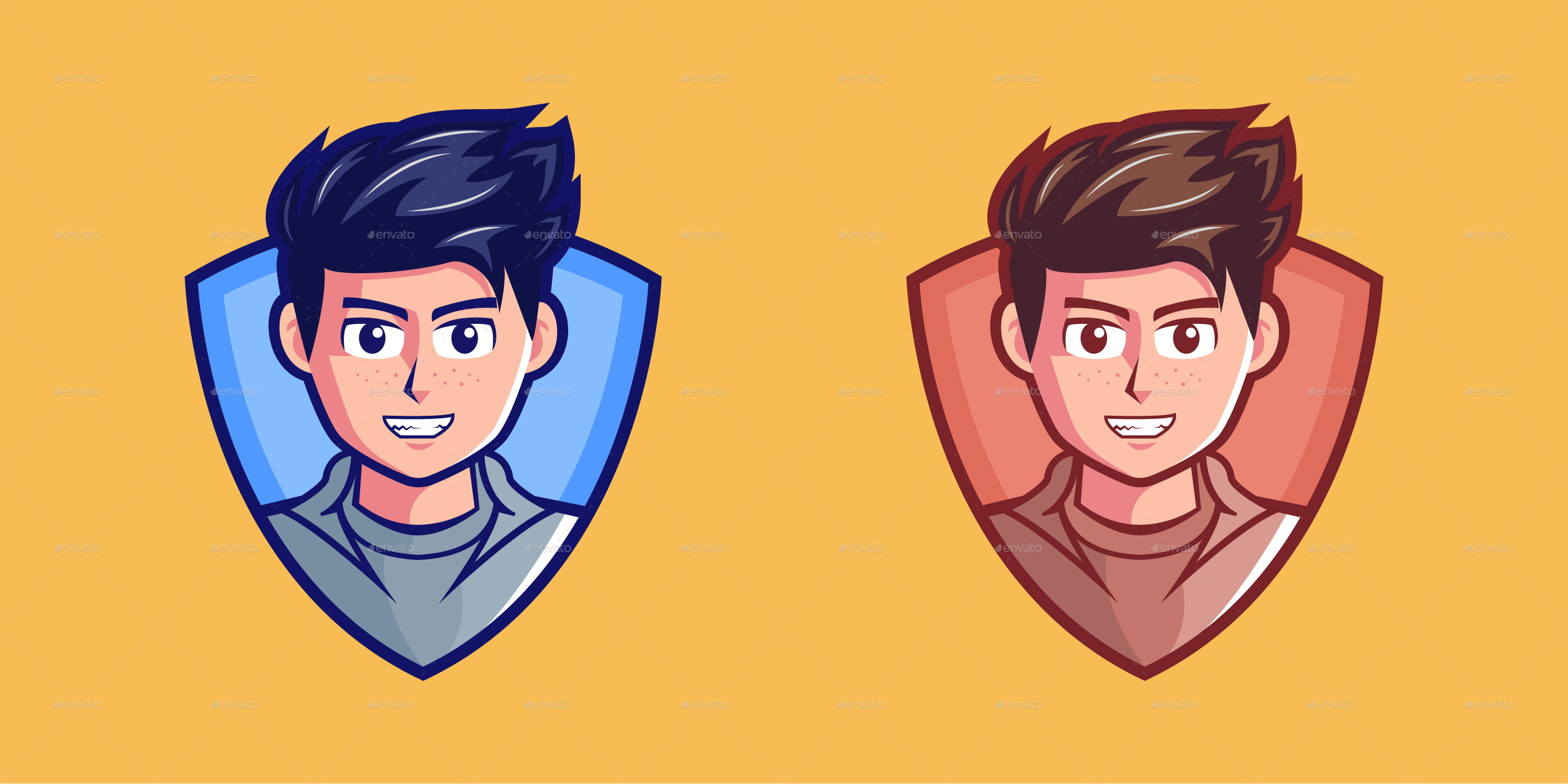 Cool Boy Gamer Logo by twinforever69 | GraphicRiver