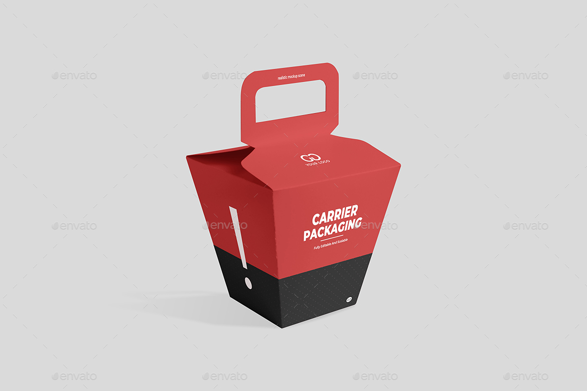Carrier Box Packaging Mockup, Graphics | GraphicRiver