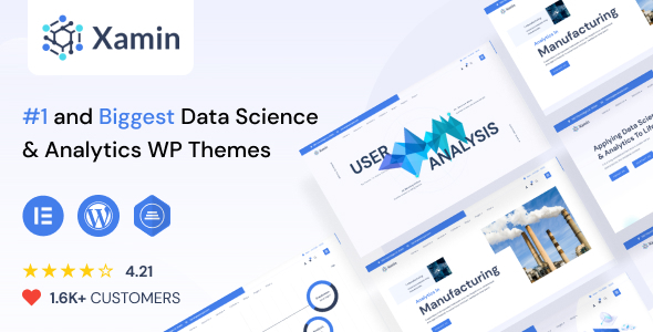 Xamin - Data Science & Analytics SaaS WordPress Theme by iqonicdesign