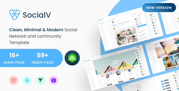 SocialV 5.0 - Vue 3, React Js, HTML Social Network & Community ...