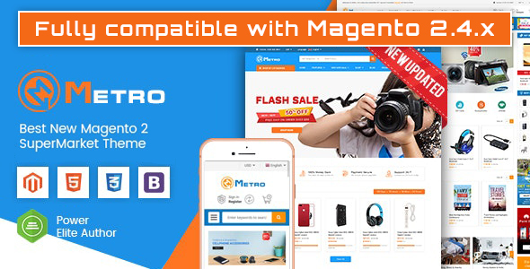 Metro - Multipurpose Responsive Magento 2 MarketPlace Theme by magentech