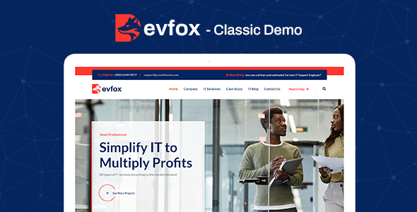 DevFox - IT Solutions and Services WordPress Theme + RTL by CymolThemes