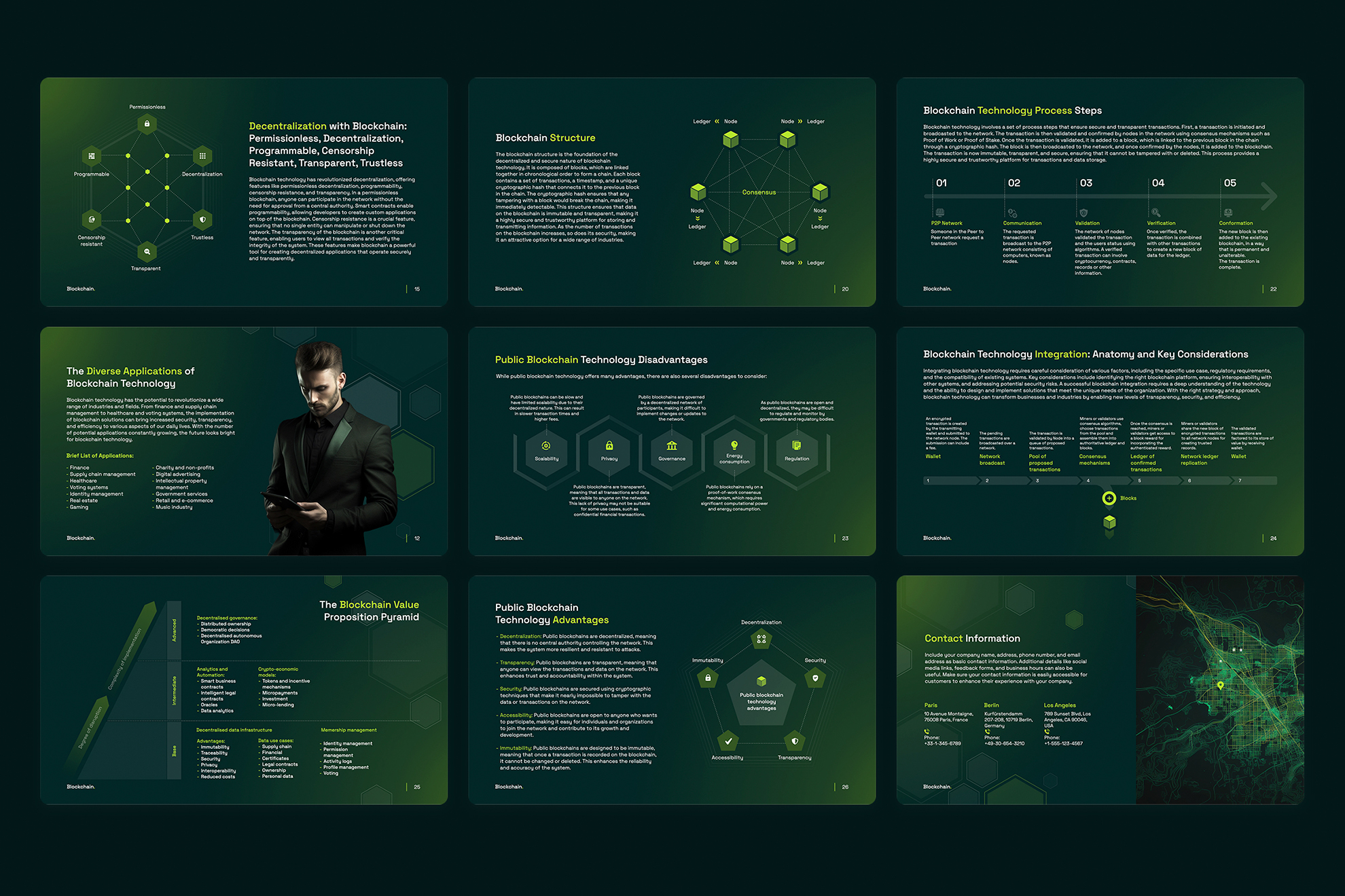 Blockchain Technology for Keynote MAC Os, Presentation Templates ...